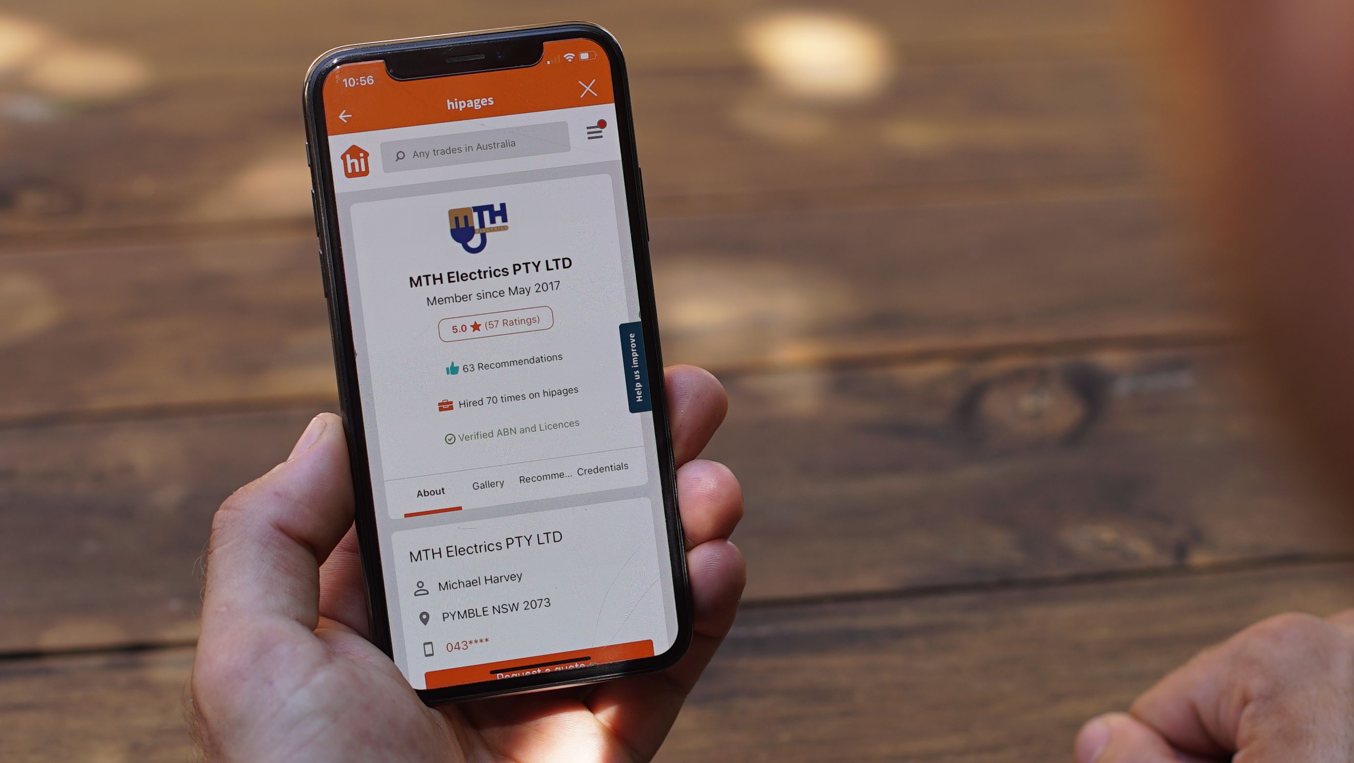Where can I find the app? - hipages